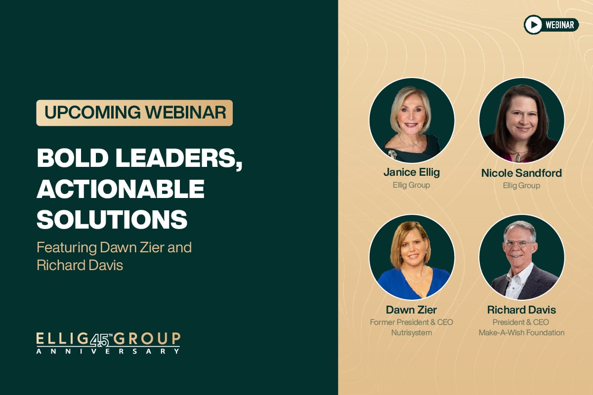 Bold Leaders, Actionable Solutions: Dawn Zier and Richard Davis - Ellig Group